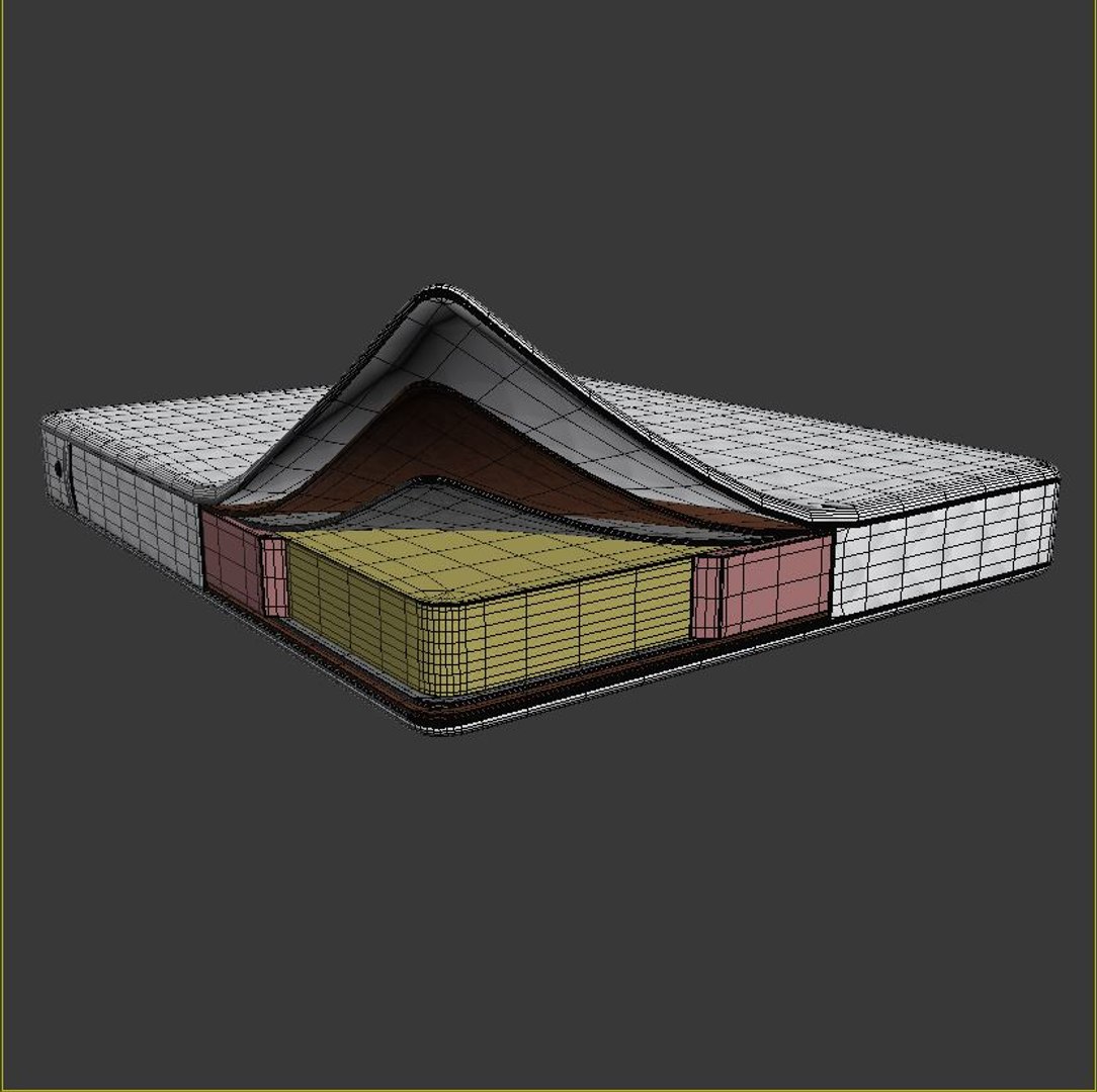 Layered Mattress 3D Model - TurboSquid 1335333