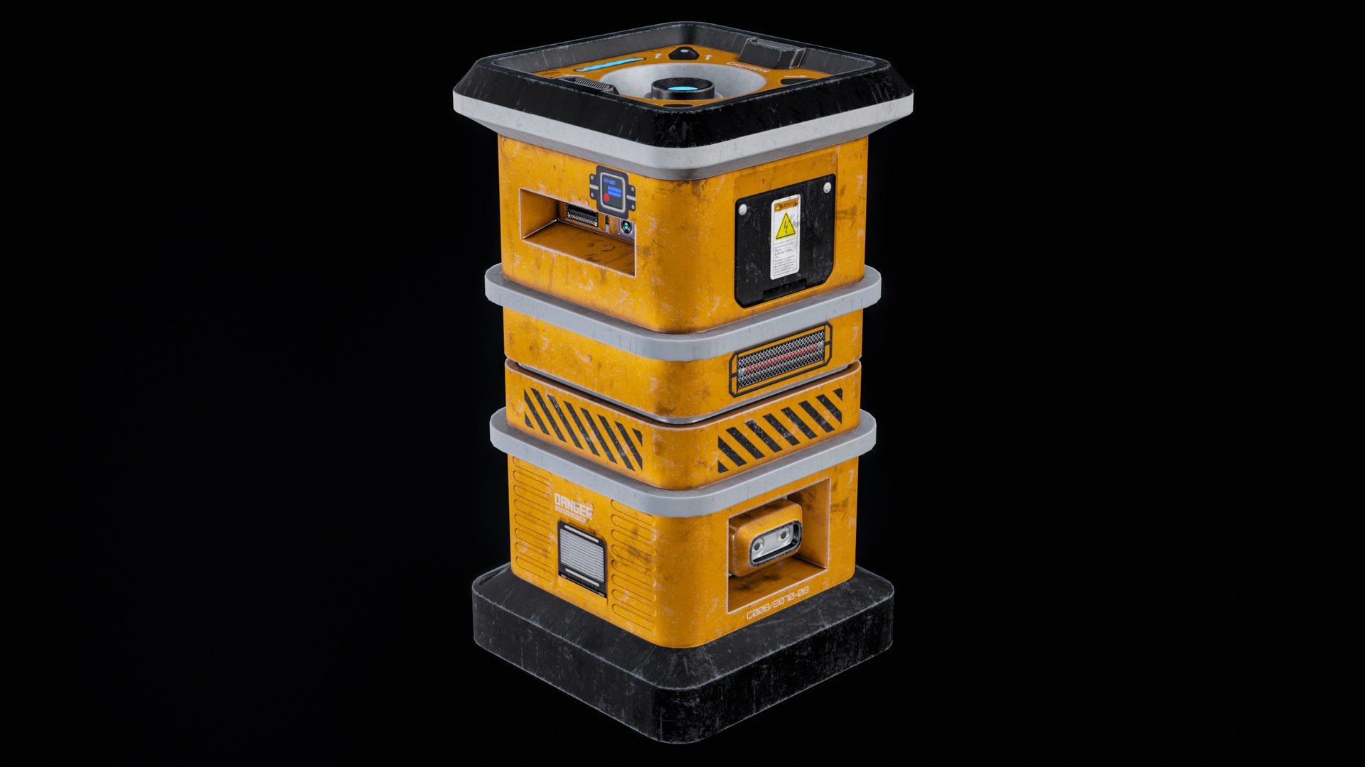 3D Sci-Fi Battery - Energy Cell 07 PBR - TurboSquid 2083969