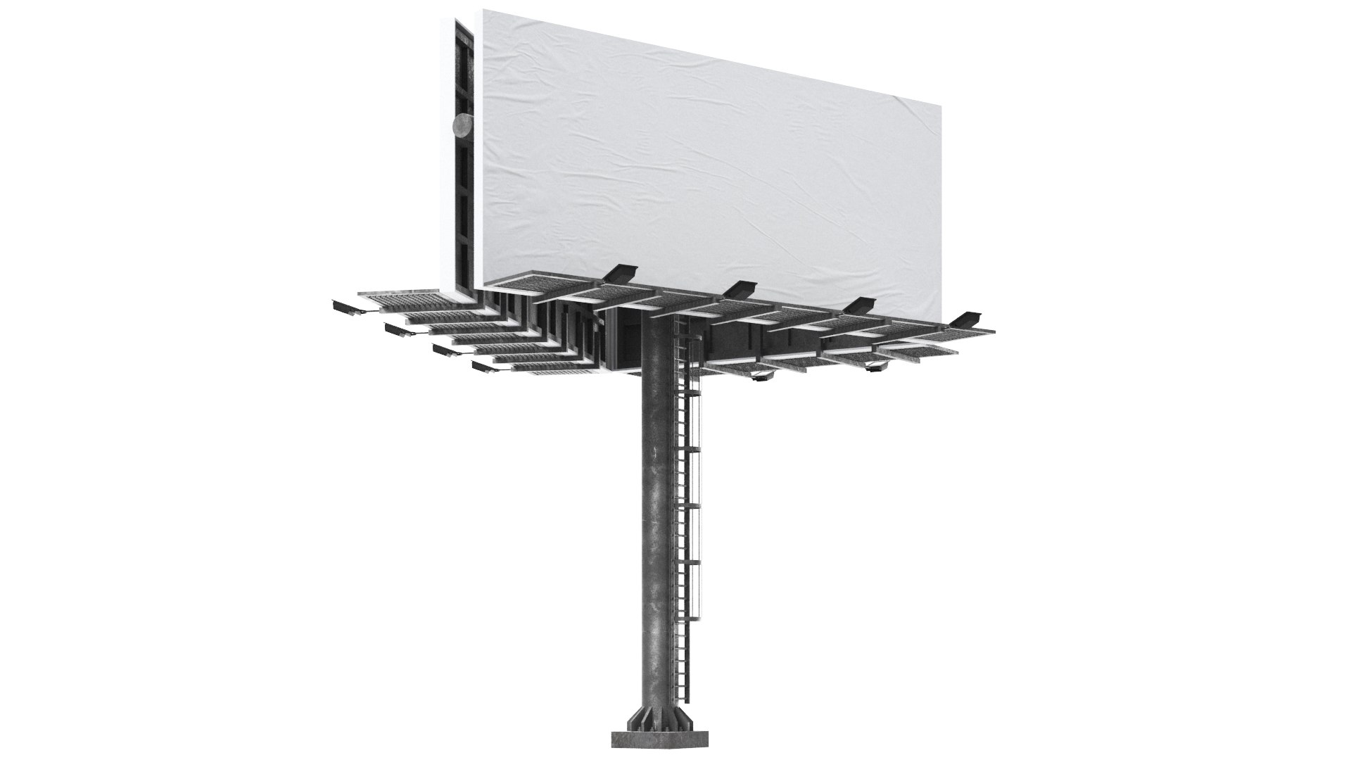 Detailed Billboard 3D Model - TurboSquid 2204178