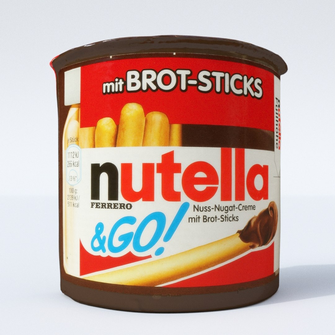 Nutella Model - TurboSquid 1459247