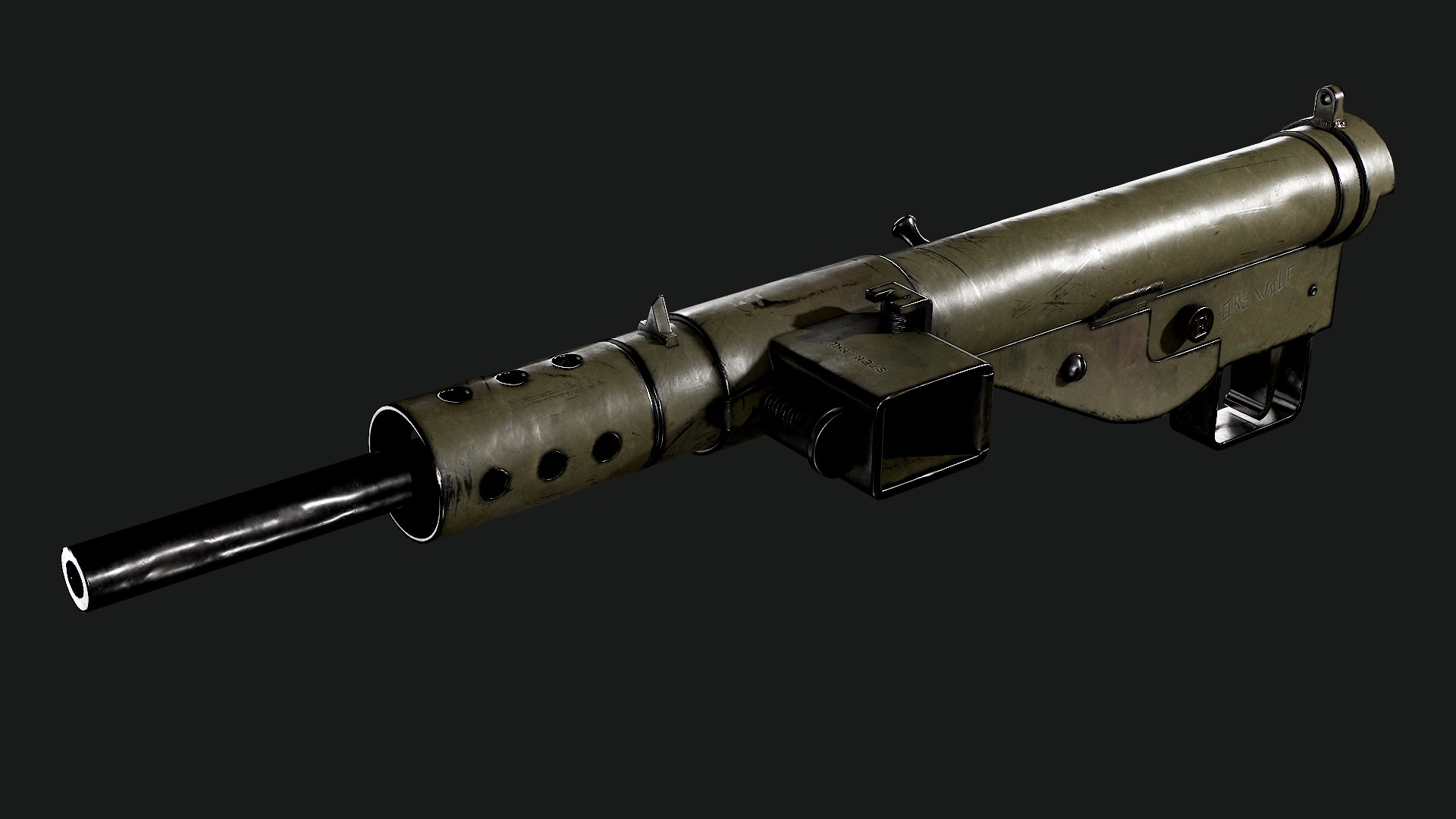 Sten Mk2 model - TurboSquid 1850770