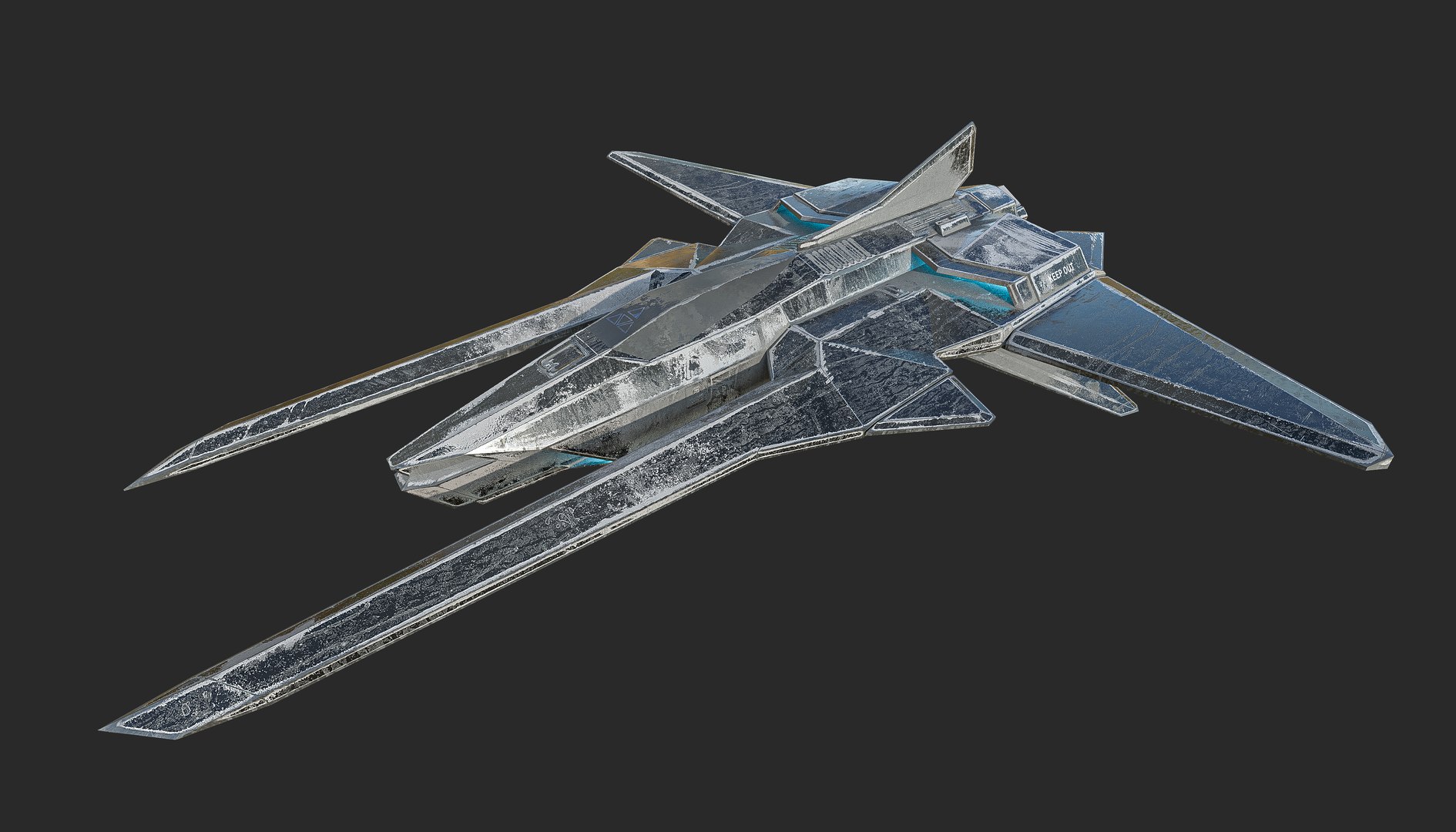 3D Model Spaceship Fighter N5 - TurboSquid 1960354