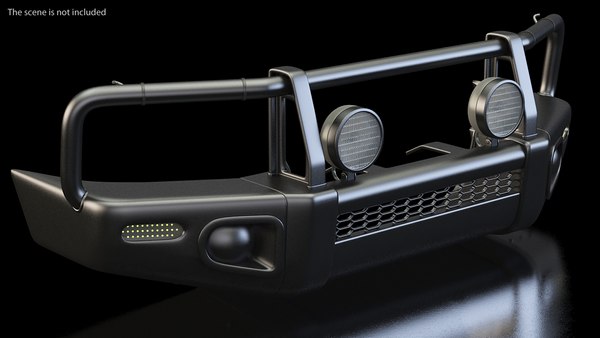 Black steel bullbar 3D model - TurboSquid 1643233