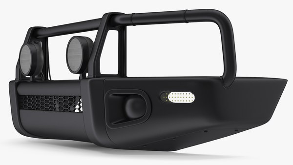Black steel bullbar 3D model - TurboSquid 1643233