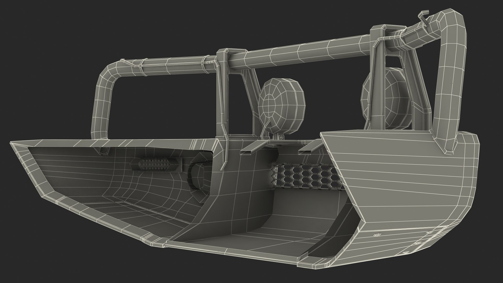 Black Steel Bullbar 3D Model - TurboSquid 1643233