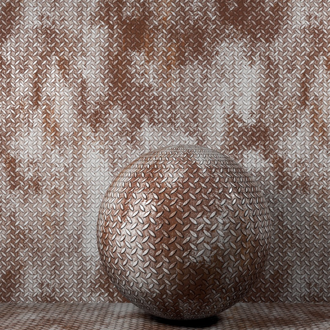 4k Rusty Metal Texture -PBR Material - 4 Patterns - Industrial Grunge ...