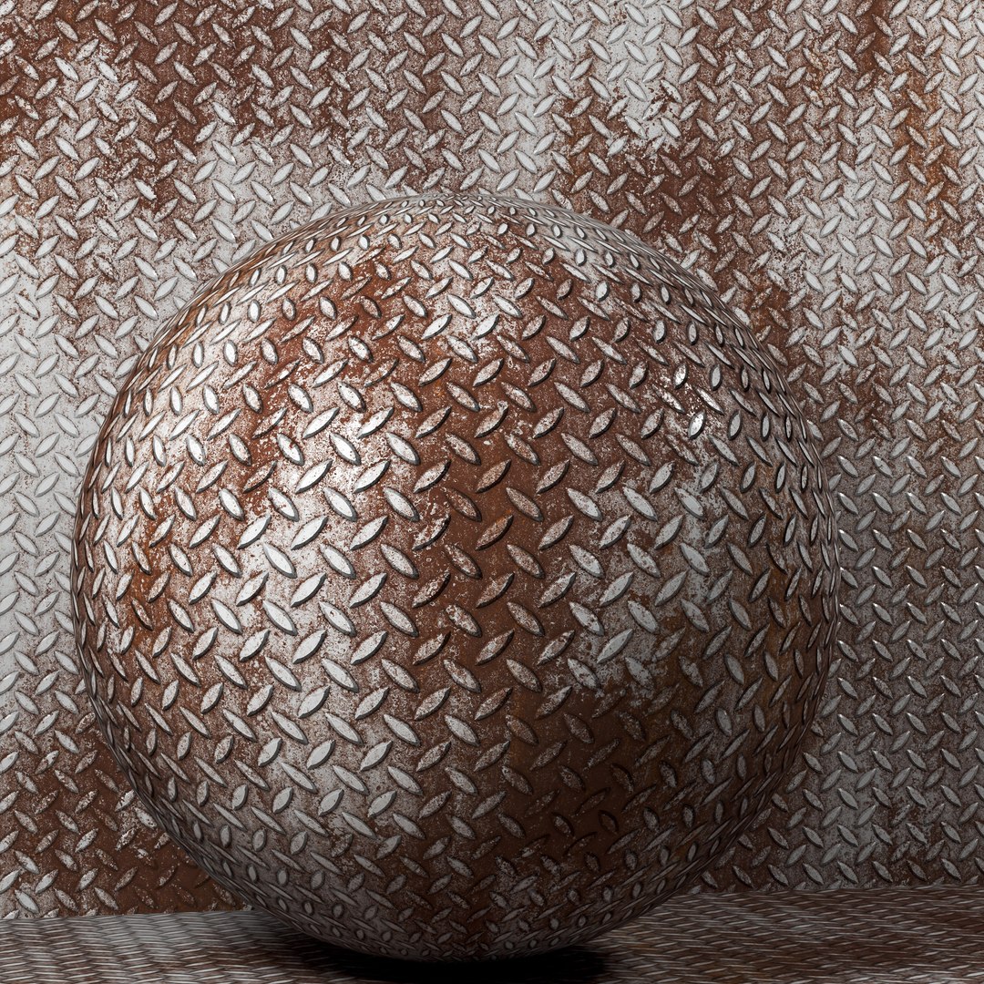4k Rusty Metal Texture -PBR Material - 4 Patterns - Industrial Grunge ...