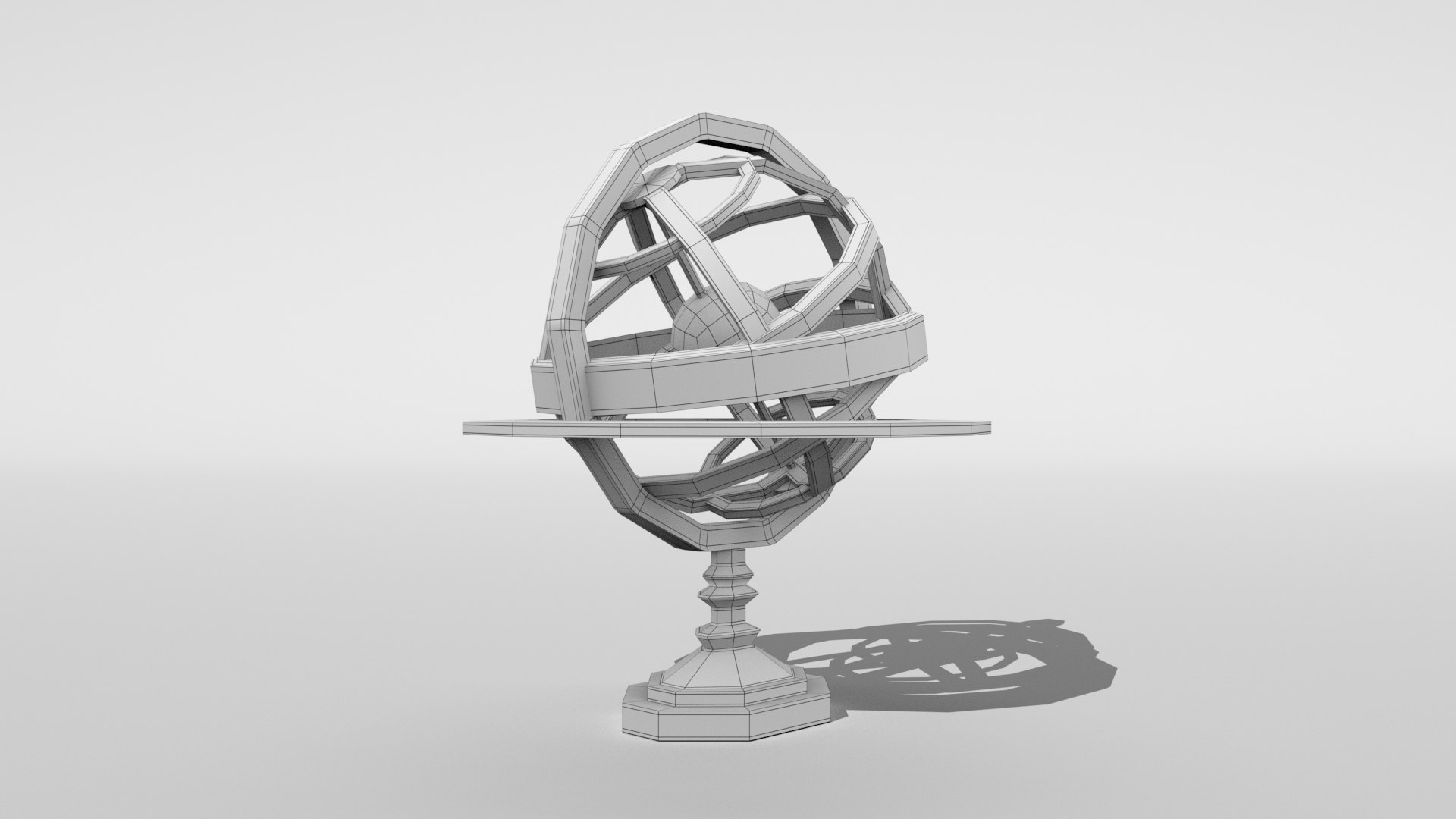 Low Poly -Armillary Sphere 3D Model - TurboSquid 2044272