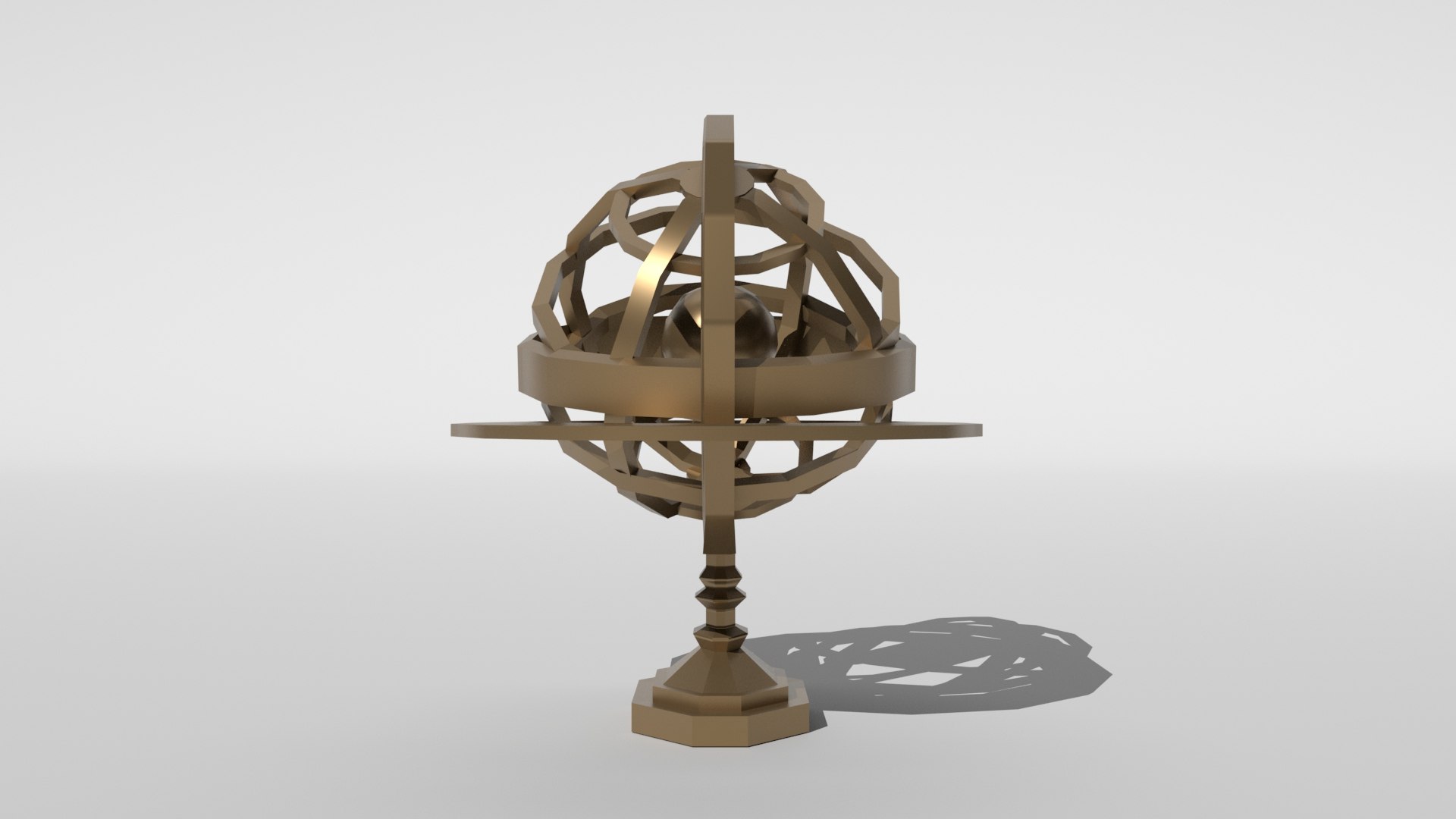 Low Poly -Armillary Sphere 3D Model - TurboSquid 2044272