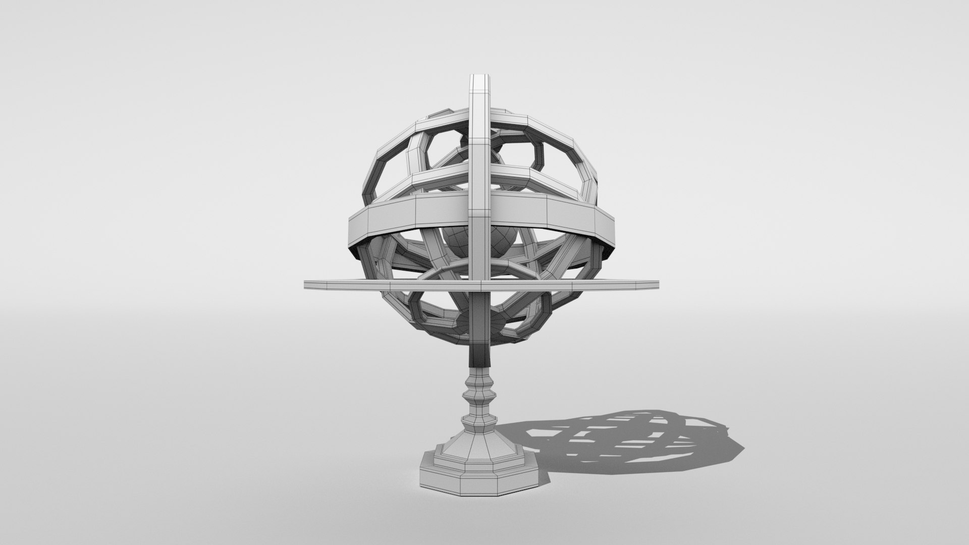 Low Poly -Armillary Sphere 3D Model - TurboSquid 2044272