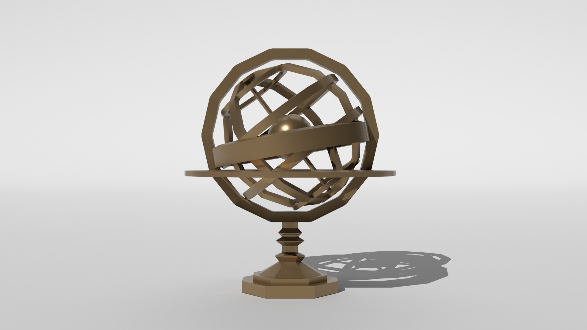 Low Poly -Armillary Sphere 3D Model - TurboSquid 2044272