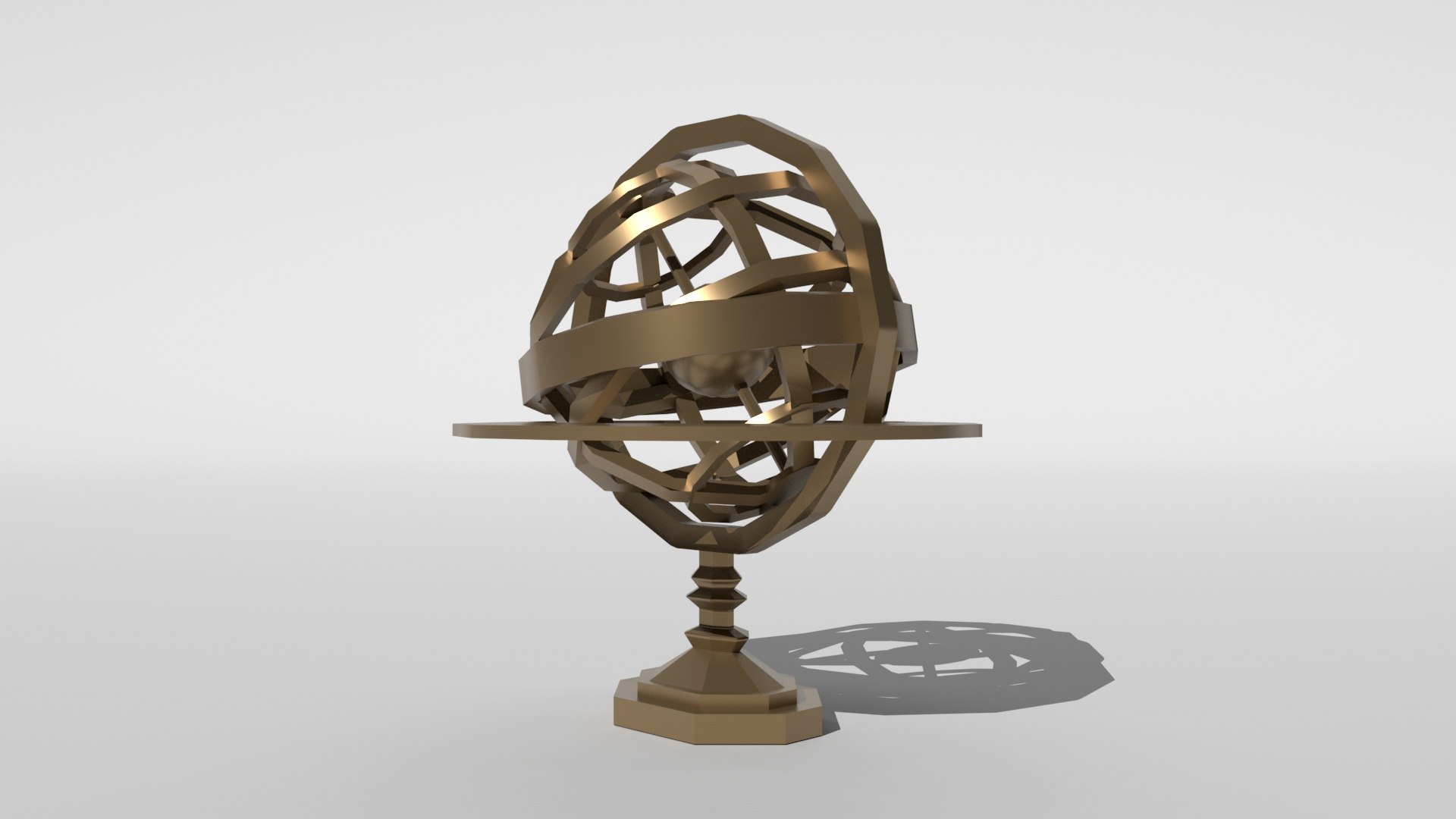Low Poly -Armillary Sphere 3D Model - TurboSquid 2044272