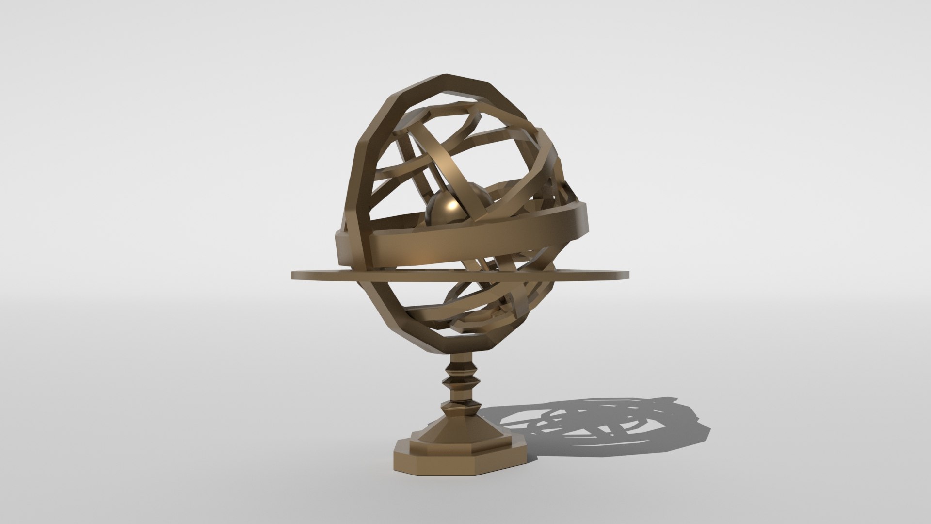Low Poly -Armillary Sphere 3D Model - TurboSquid 2044272