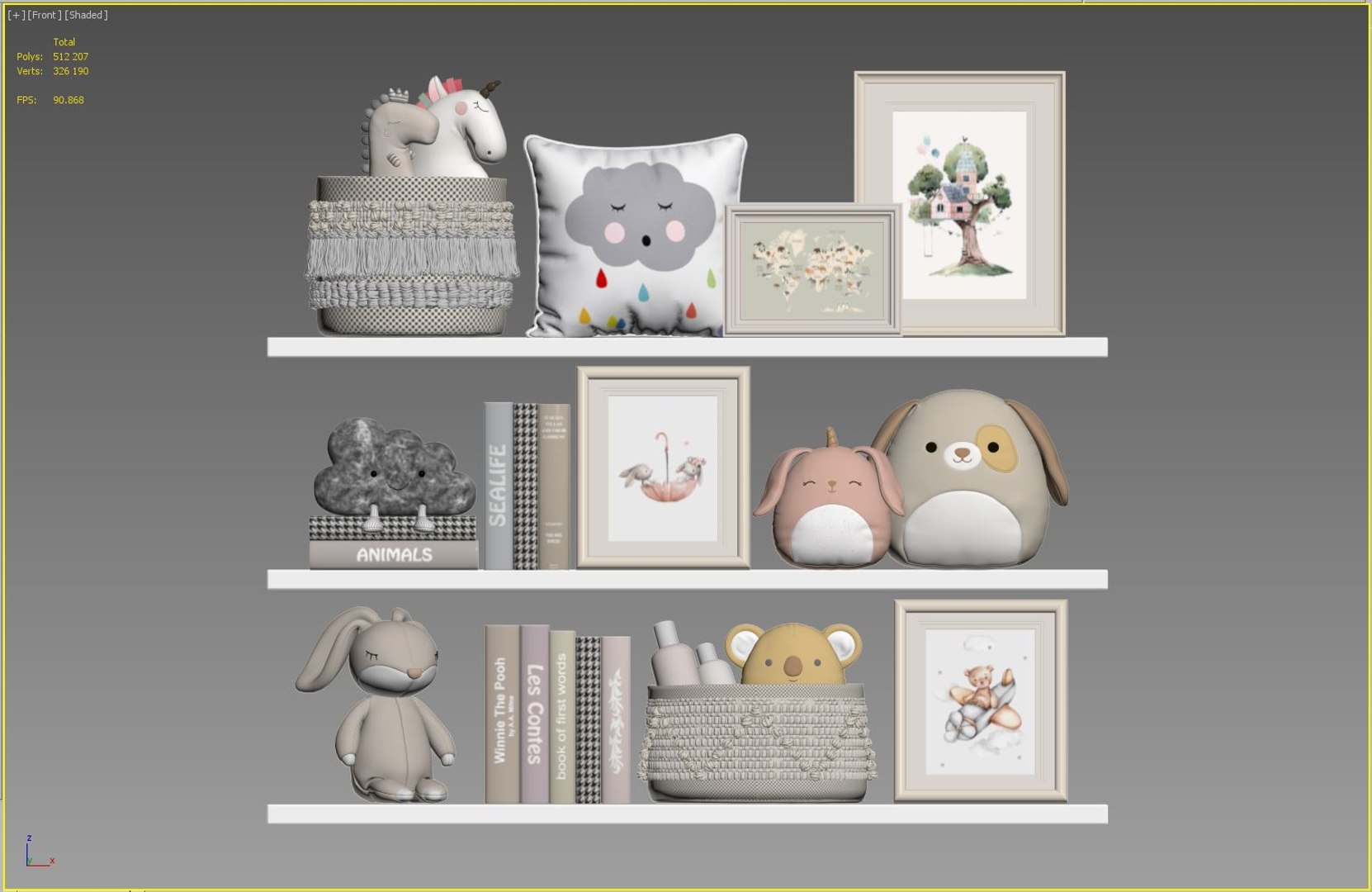 3D Kids Room Decor 48 Model - TurboSquid 1945947