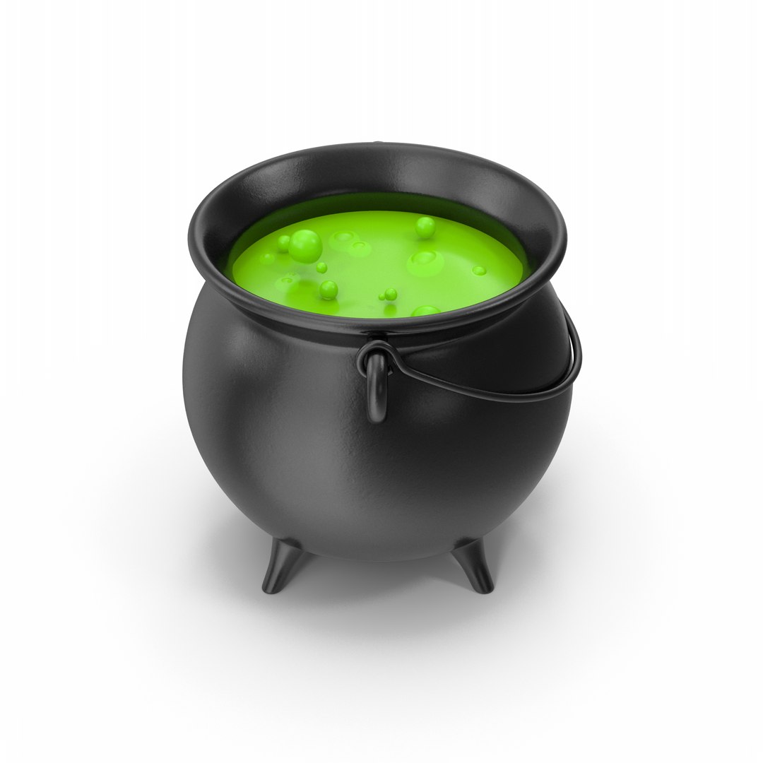 3D Cauldron With Magic Potion - TurboSquid 2002391