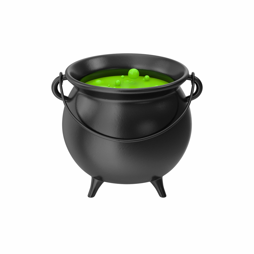 3D Cauldron With Magic Potion - TurboSquid 2002391