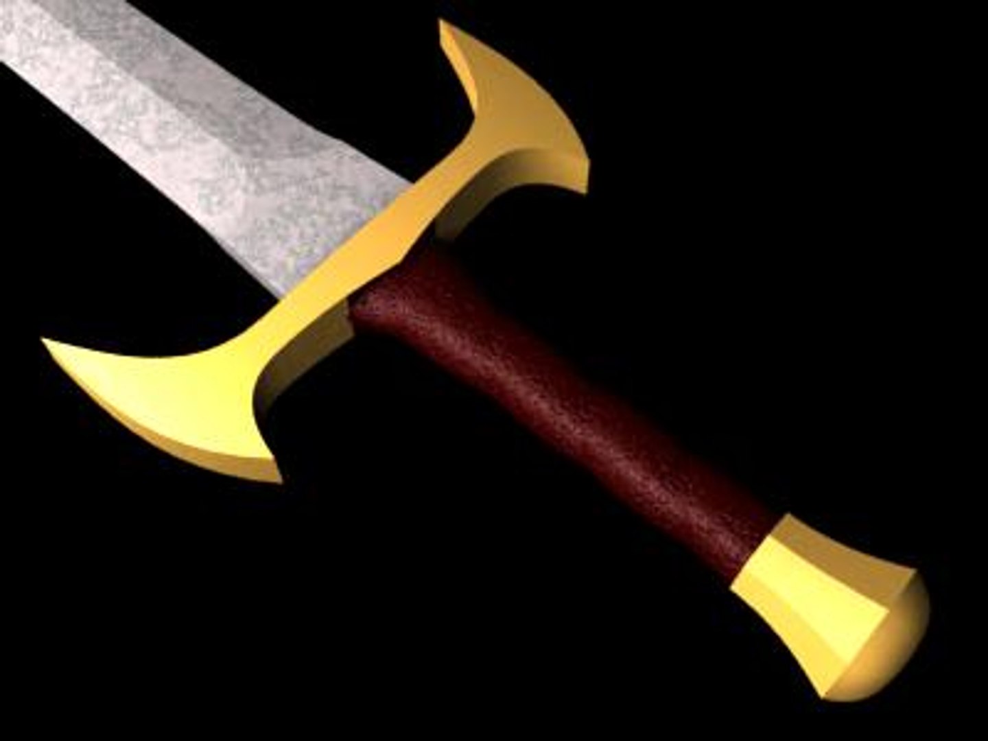 Free Leaf Sword 3d Model