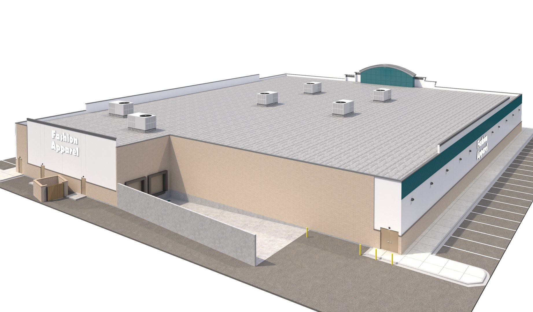 3D Model Exterior Retail Store - TurboSquid 1343124
