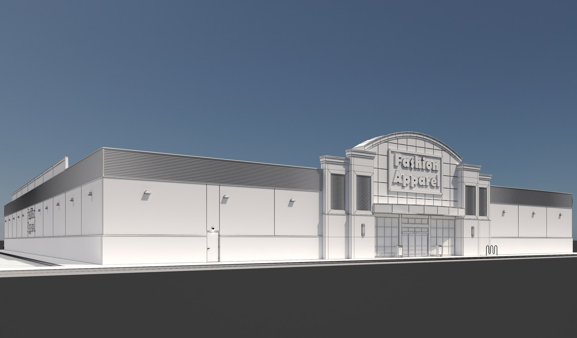 3D Model Exterior Retail Store - TurboSquid 1343124