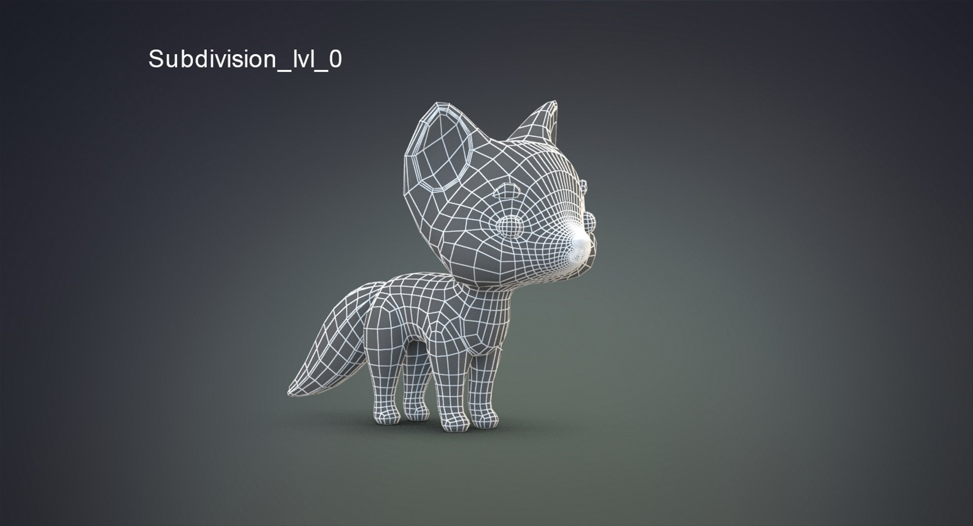 3D Cute Cartoon Fox 2 Model - TurboSquid 1345885