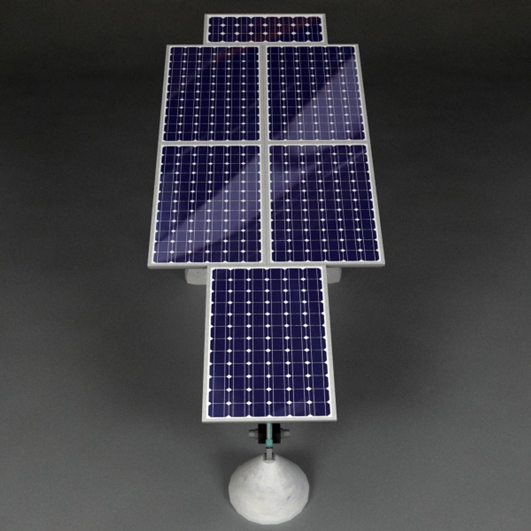 solar panel 3d model