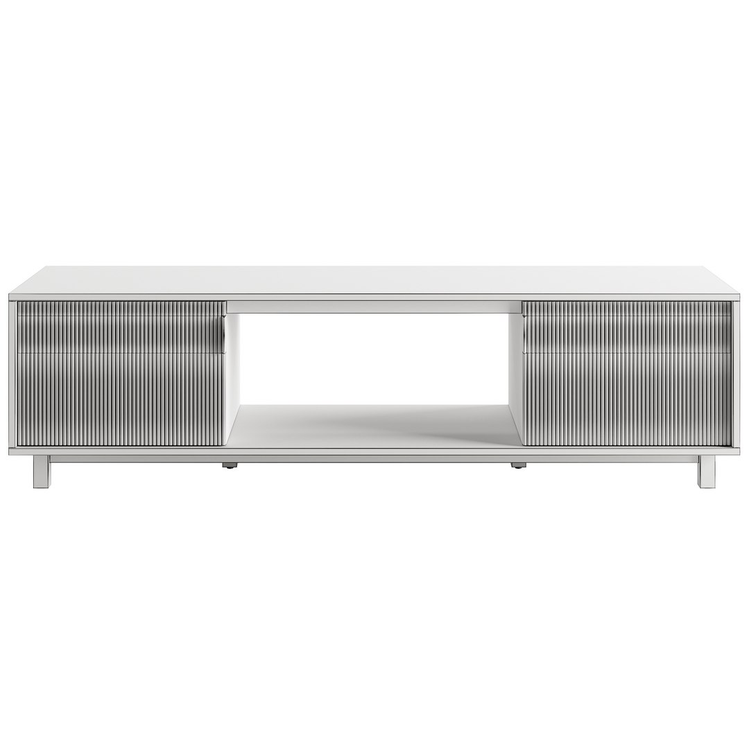 3D Model Solin Fluted Door Media Stand - TurboSquid 2346311