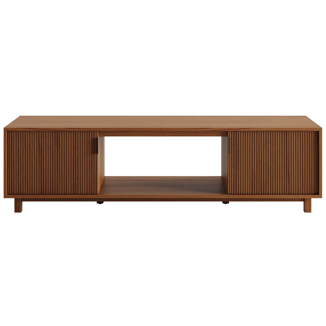 3D Model Solin Fluted Door Media Stand - TurboSquid 2346311