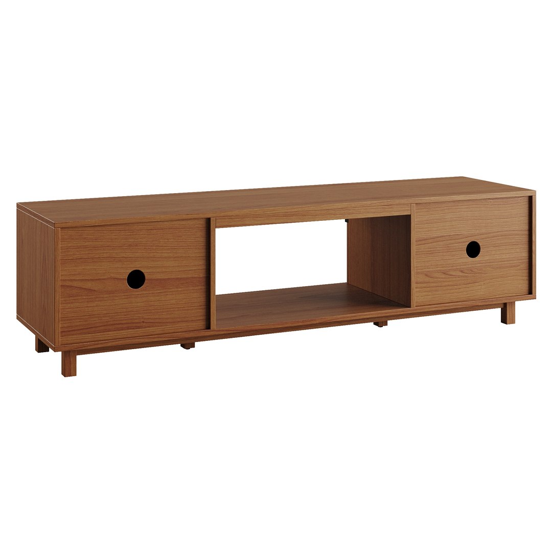 3D Model Solin Fluted Door Media Stand - TurboSquid 2346311