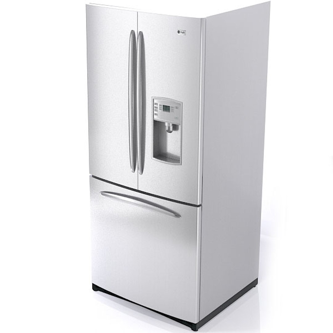 3d Refrigerator General Electric Ice Model