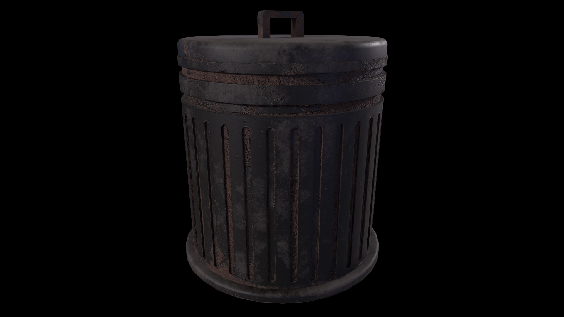 Trash Can Game Ready Low Poly 3D - TurboSquid 1792328