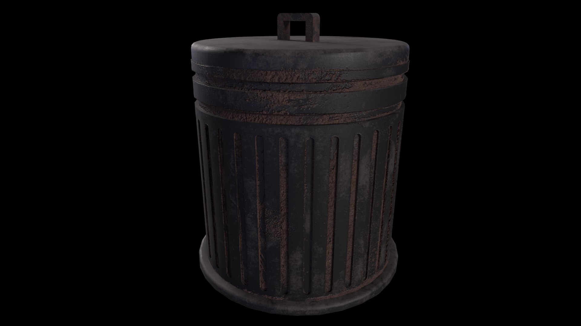 Trash Can Game Ready Low Poly 3D - TurboSquid 1792328