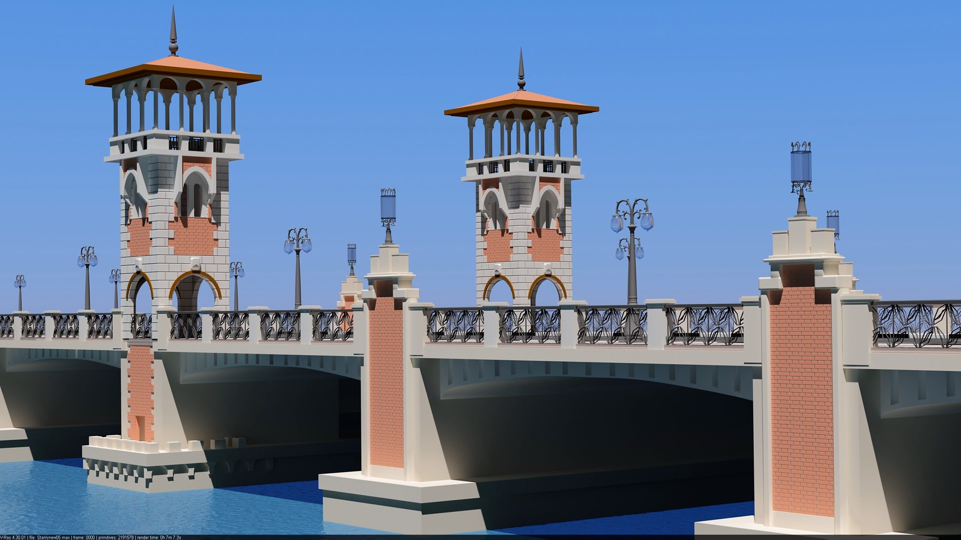 3D Stanley Bridge Model - TurboSquid 1196656