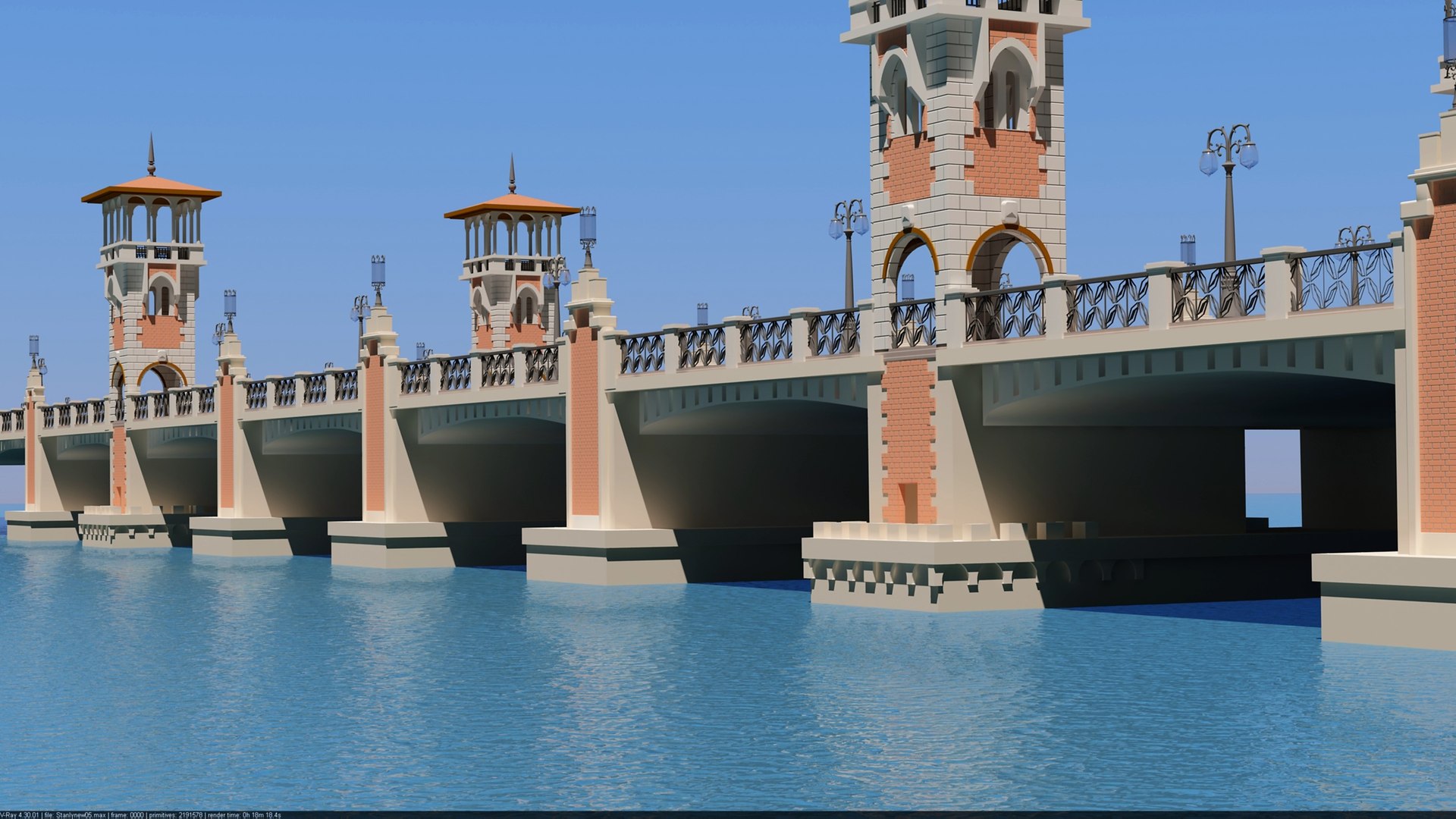 3D Stanley Bridge Model - TurboSquid 1196656
