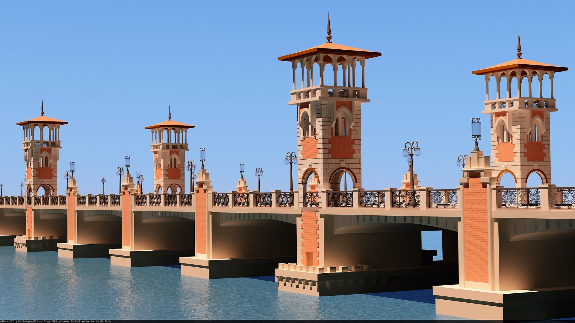 3D Stanley Bridge Model - TurboSquid 1196656