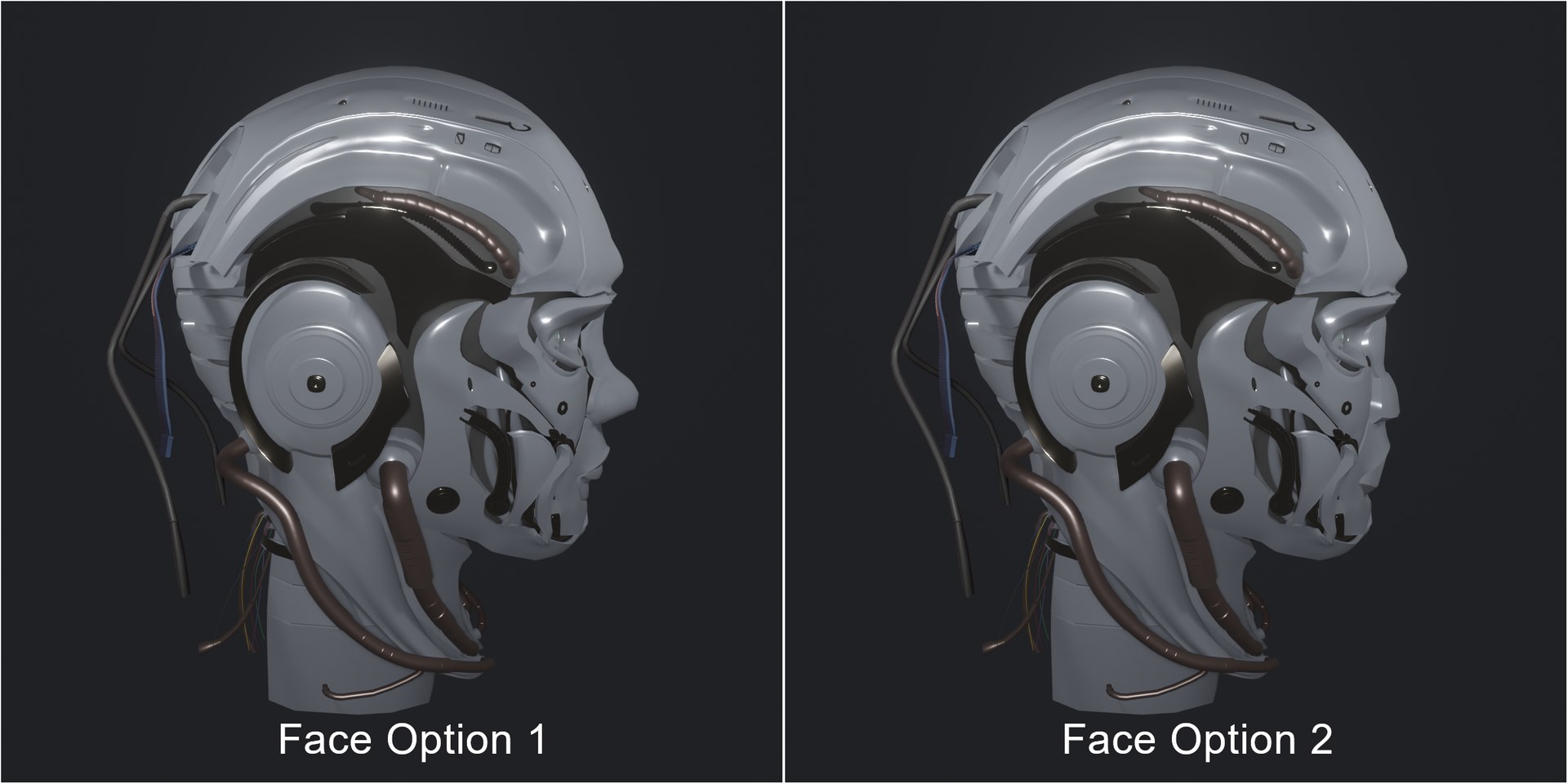 Robot Cyborg Head Kitbash Model - TurboSquid 2281261