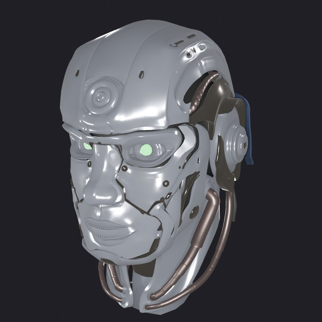 Robot Cyborg Head Kitbash Model - TurboSquid 2281261