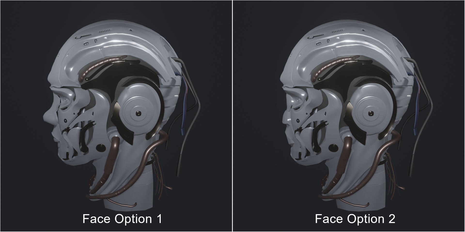 Robot Cyborg Head Kitbash Model - TurboSquid 2281261