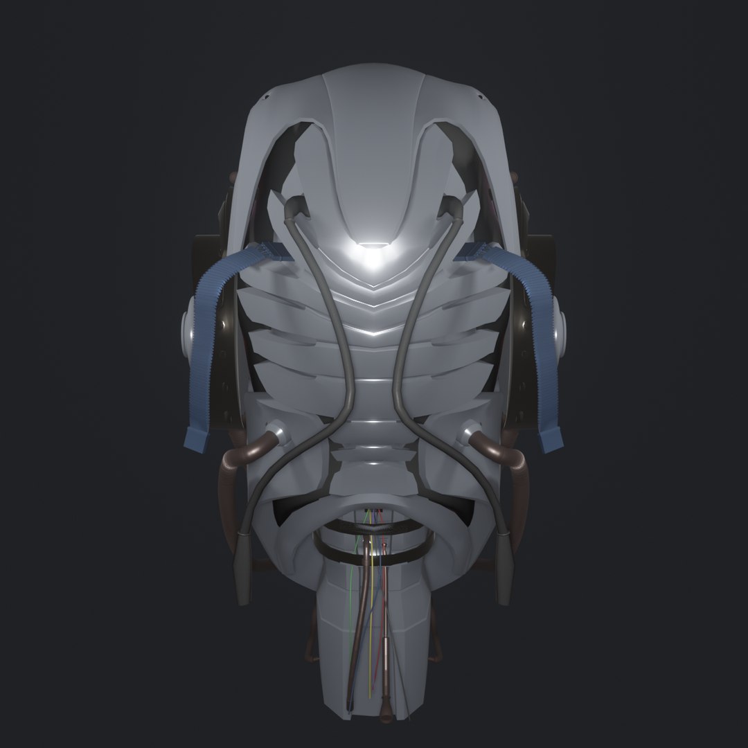 Robot Cyborg Head Kitbash Model - TurboSquid 2281261