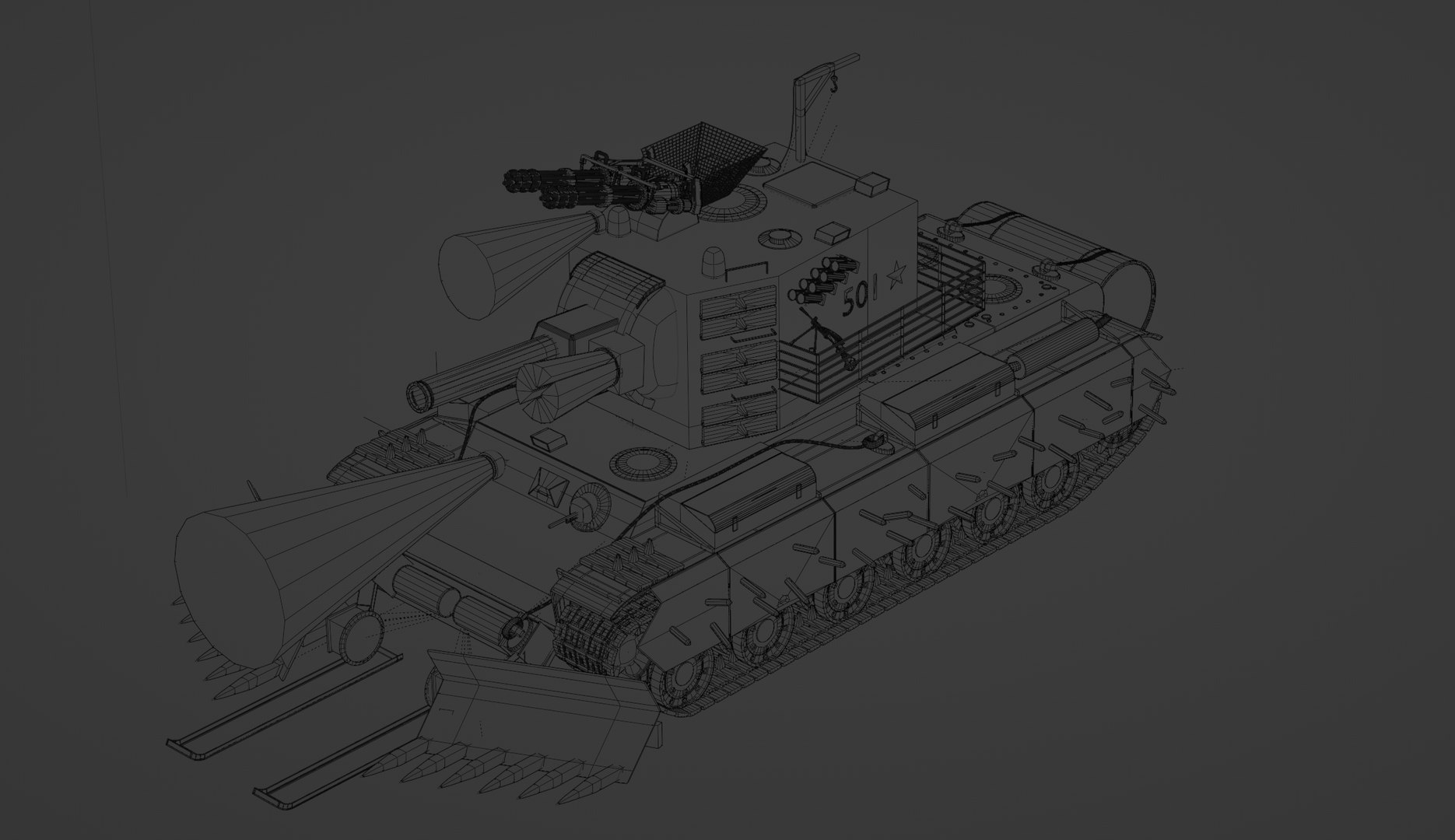 KV-2 3D Model - TurboSquid 1969261