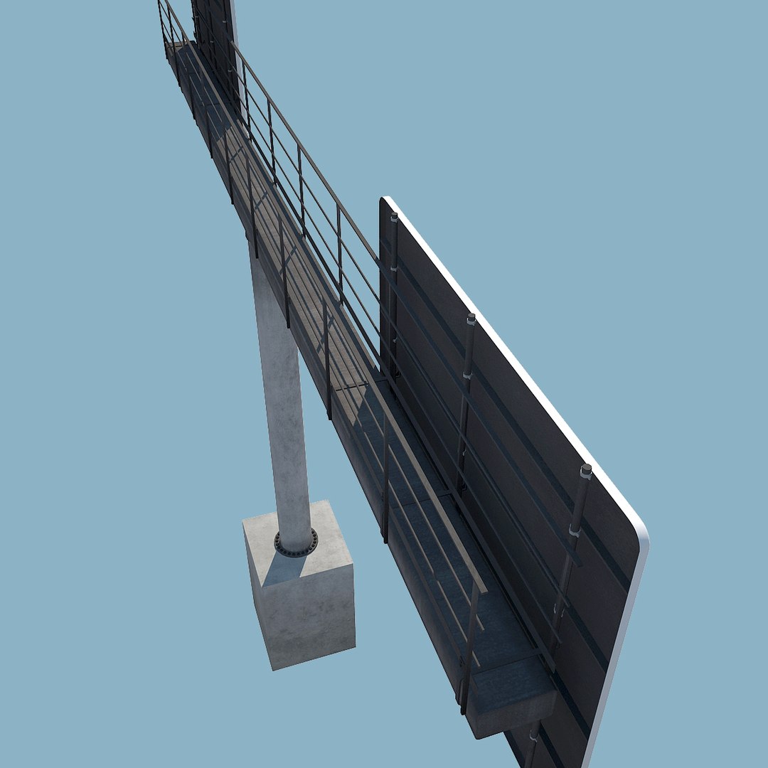 Overhead Gantry Sign 3d Ma