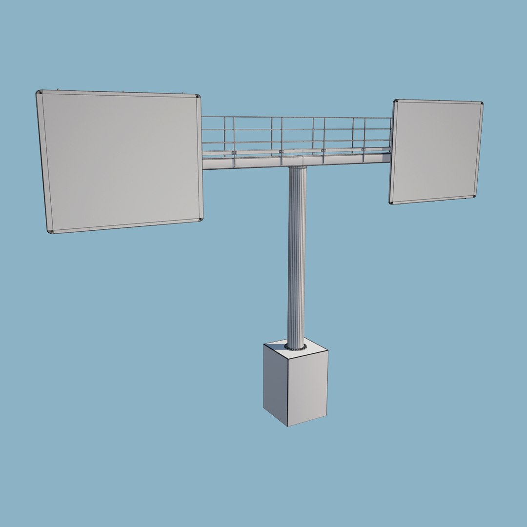 Overhead Gantry Sign 3d Ma