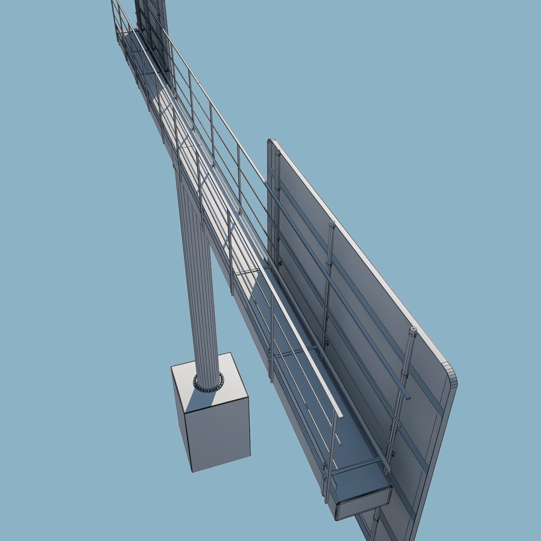 Overhead Gantry Sign 3d Ma