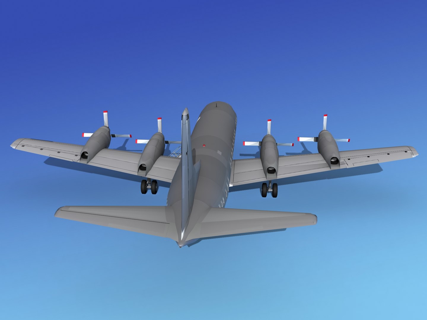 Base L188 Electra Lockheed 3d Model