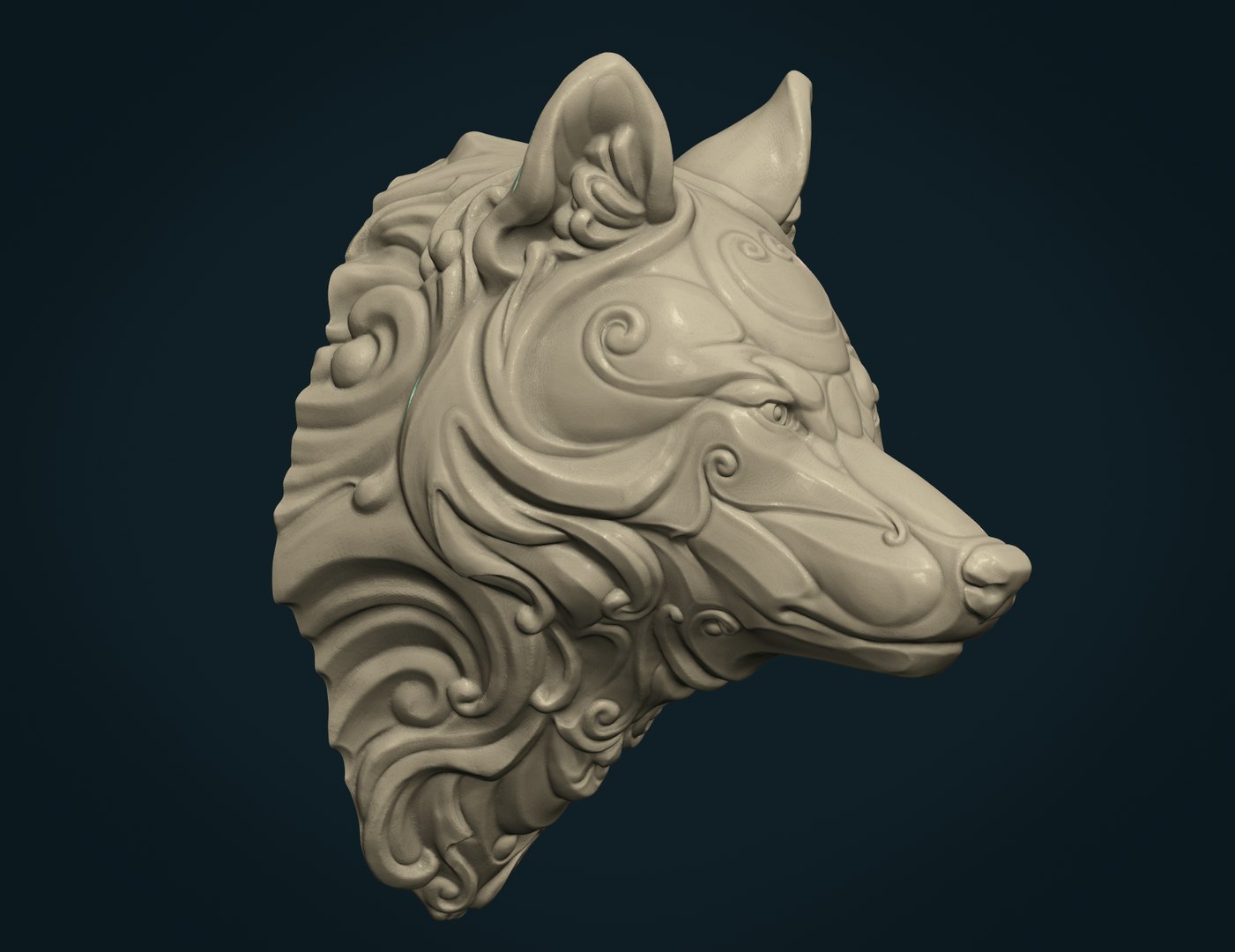 3D Model Wolf Head - TurboSquid 1512521