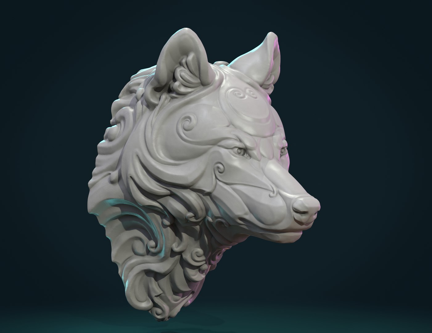 3D Model Wolf Head - TurboSquid 1512521