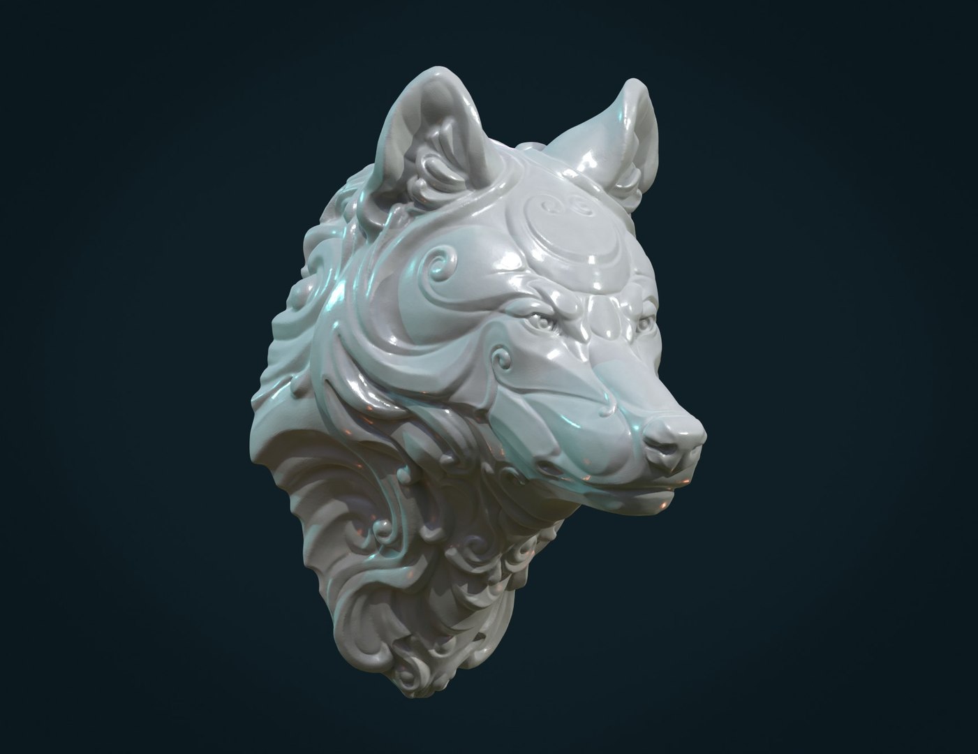 3D Model Wolf Head - TurboSquid 1512521