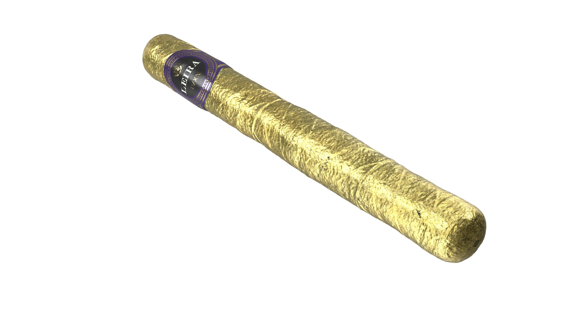 3D Leira Long Cannabis Cigar In Foil Model - TurboSquid 2314177