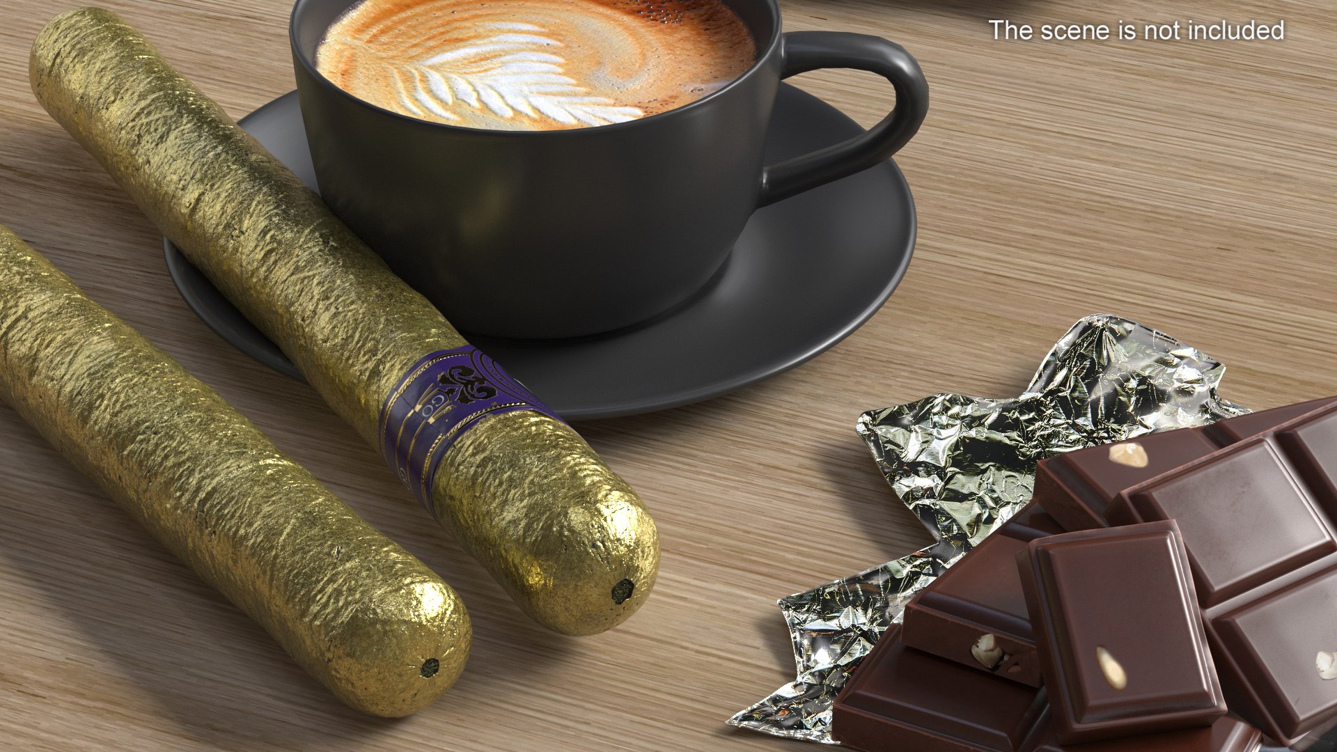 3D Leira Long Cannabis Cigar In Foil Model - TurboSquid 2314177