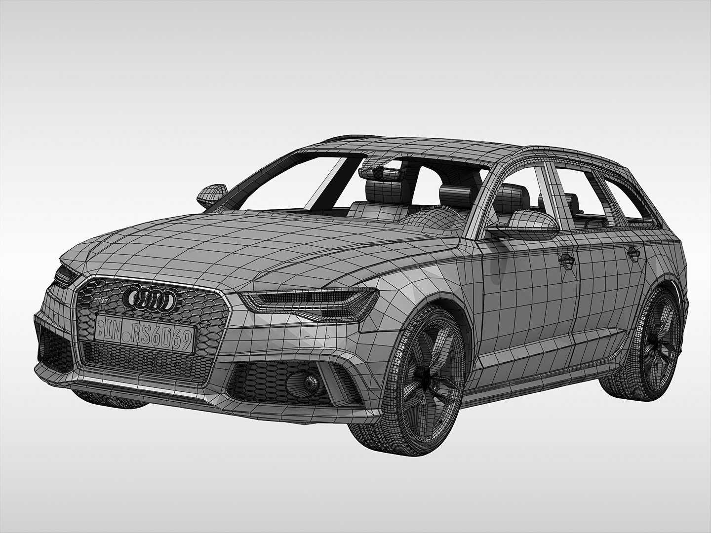 3d audi car