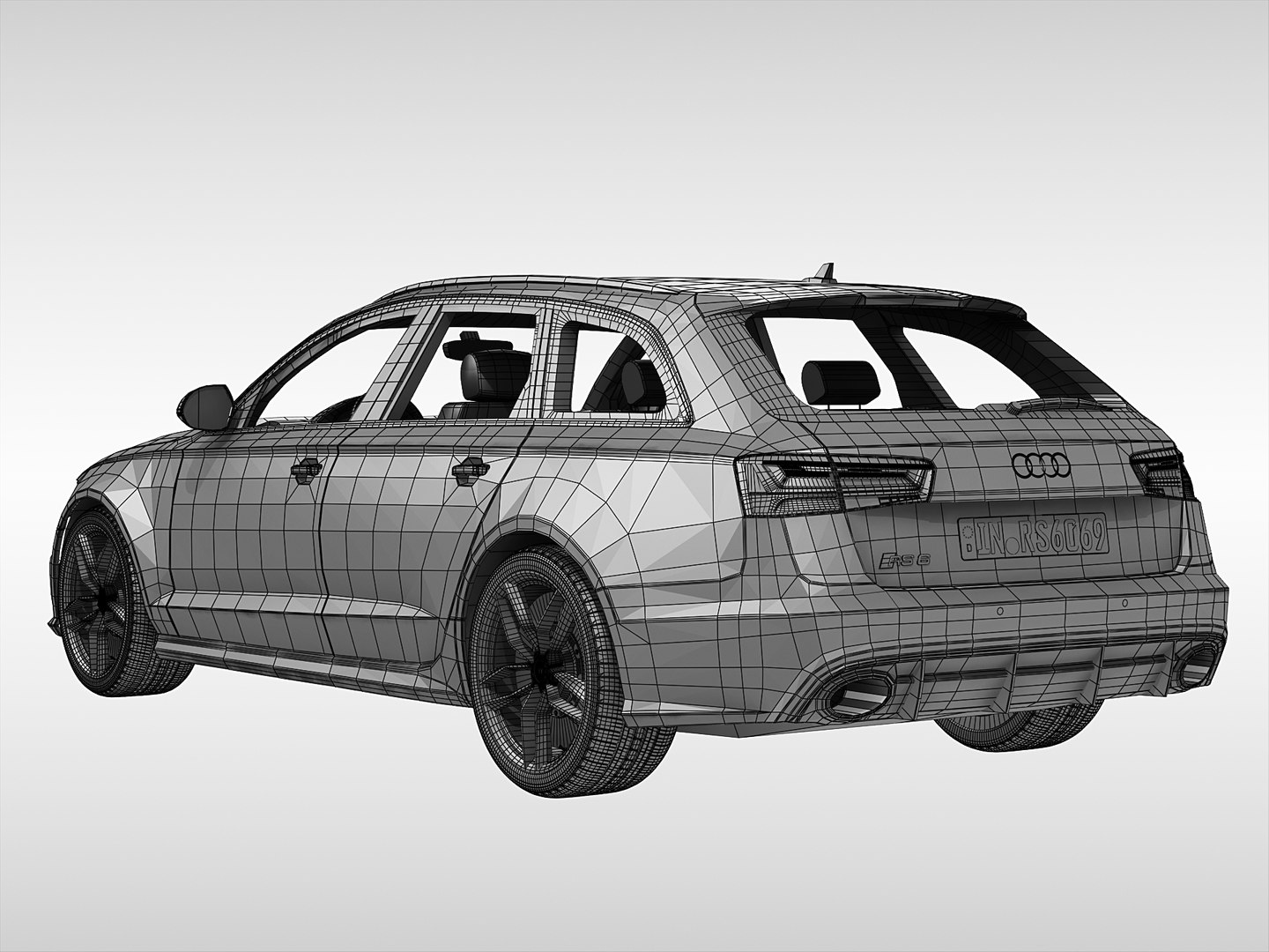 3d audi car